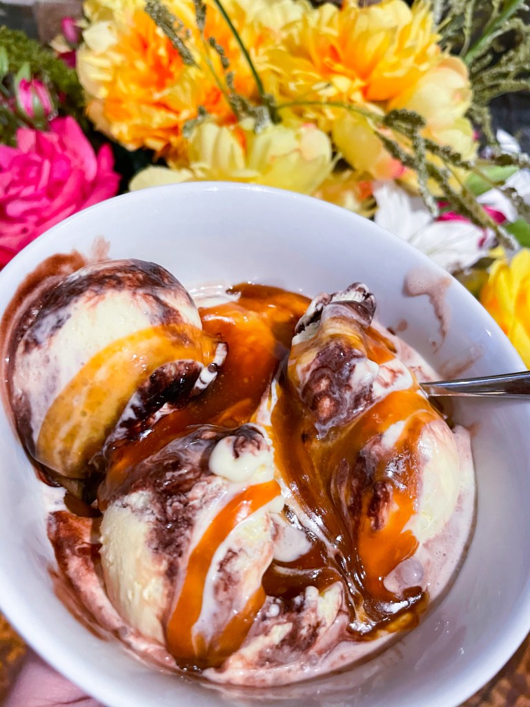 Fudge Ripple Ice Cream - The Rose Table