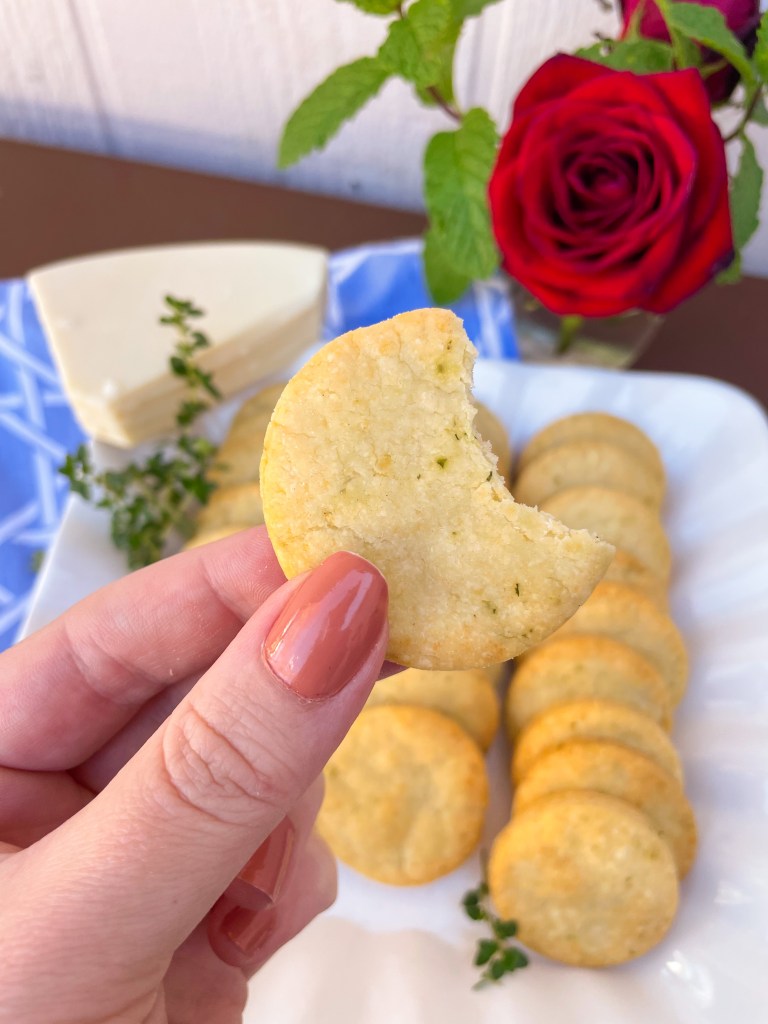 Asiago Thyme Crackers - The Rose Table