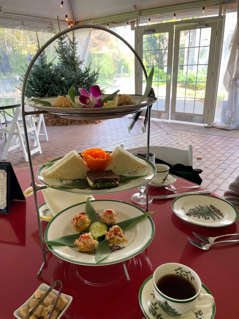 Holiday Tea at Dallas Arboretum - The Rose Table