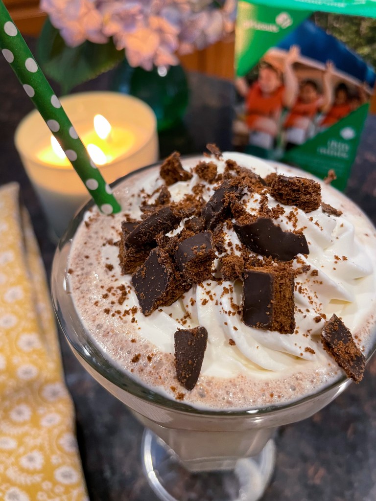 Thin Mint Milkshakes - The Rose Table