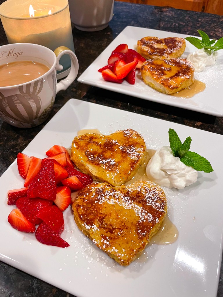 Heart French Toast - The Rose Table