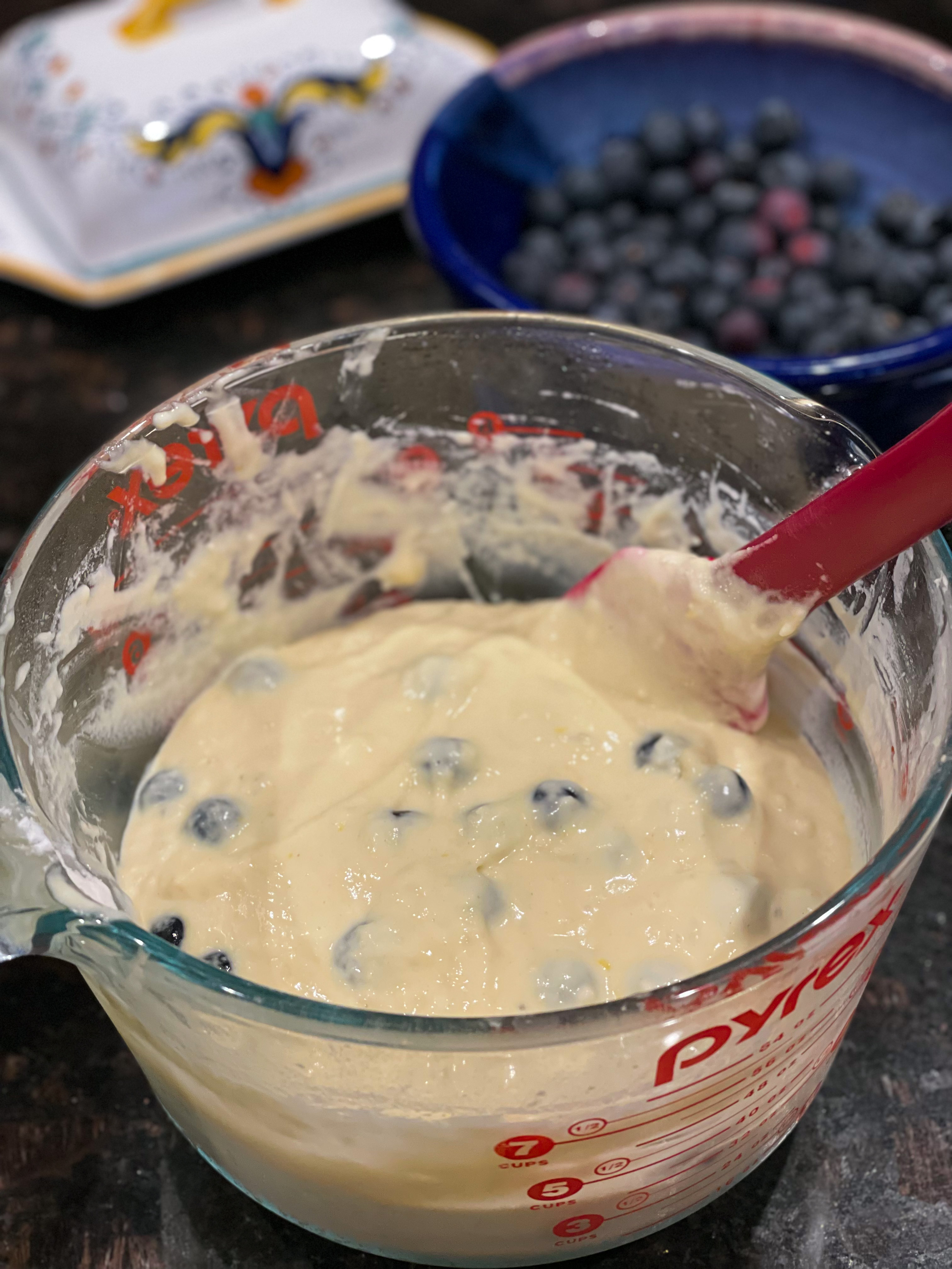 Lemon Blueberry Belgian Waffles